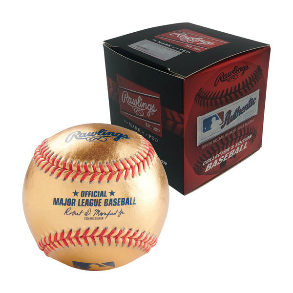 Rawlings Official Leather Major League Baseballs MLB Game Ball Gold Ba ...